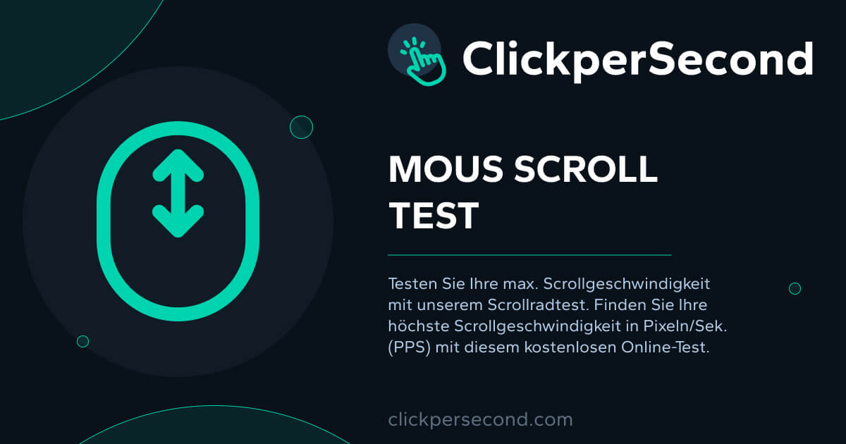 Mous Scroll Test - Testen Sie das Scrollen mit dem Mausrad